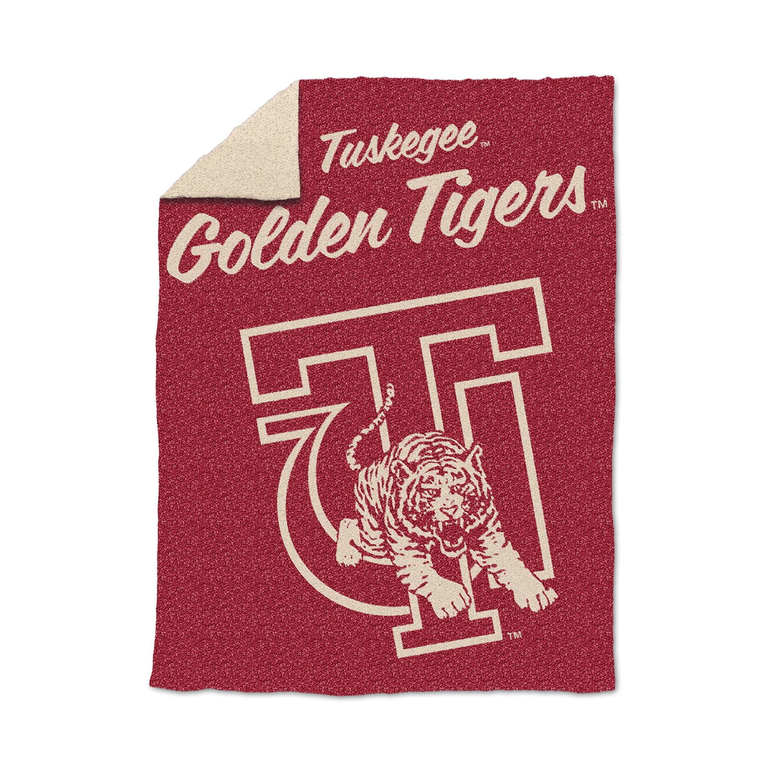 Logo Brands Tuskegee Golden Tigers Luxe Dreams Throw, 60" x 80 ...