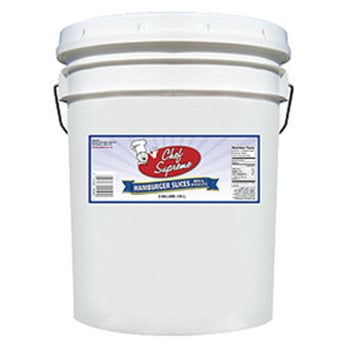 Chef Supreme Hamburger Slices 5 Gal Samsclub