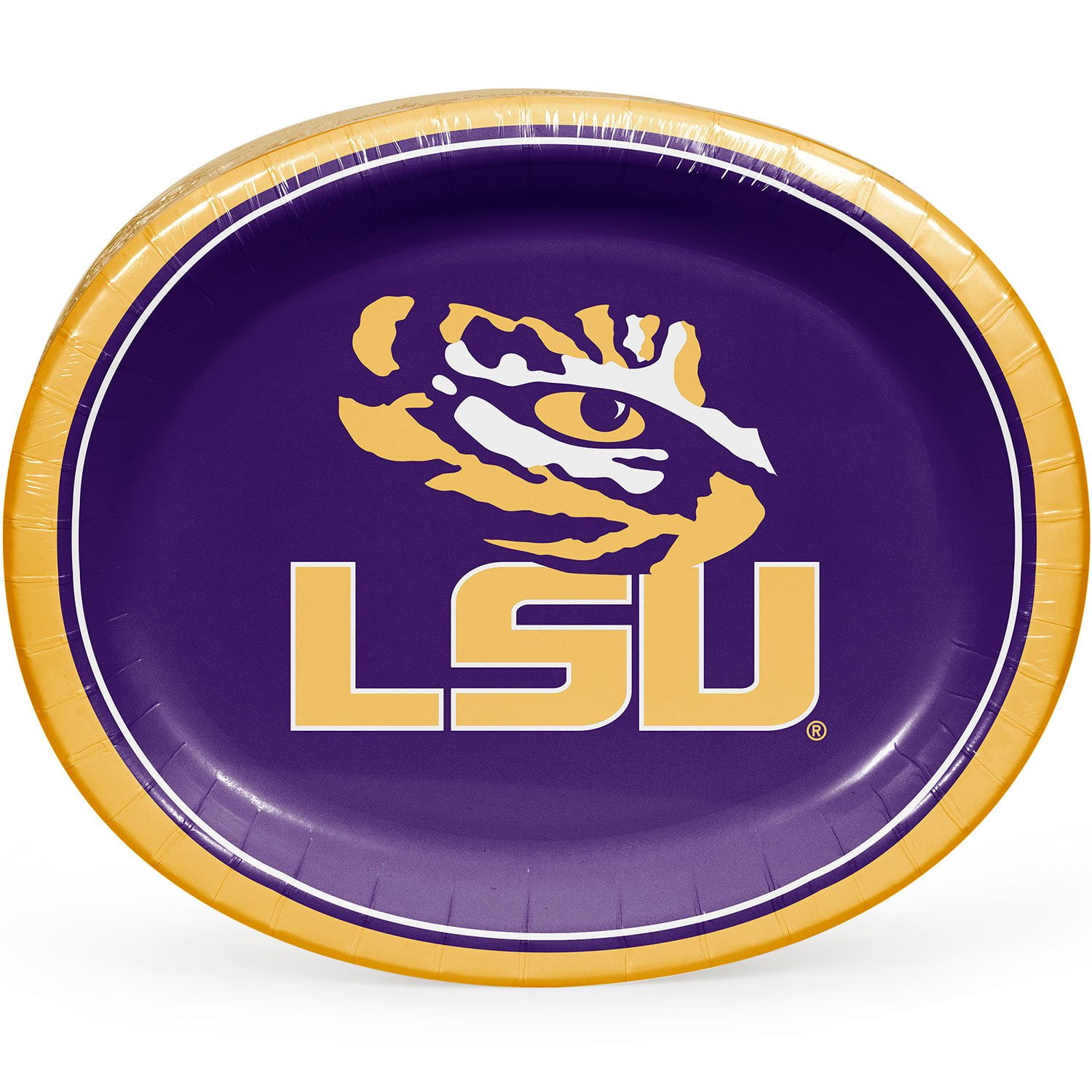 NCAA Oval Paper Plates, 10" x 12", 50 ct., Choose Team - Samsclub.com