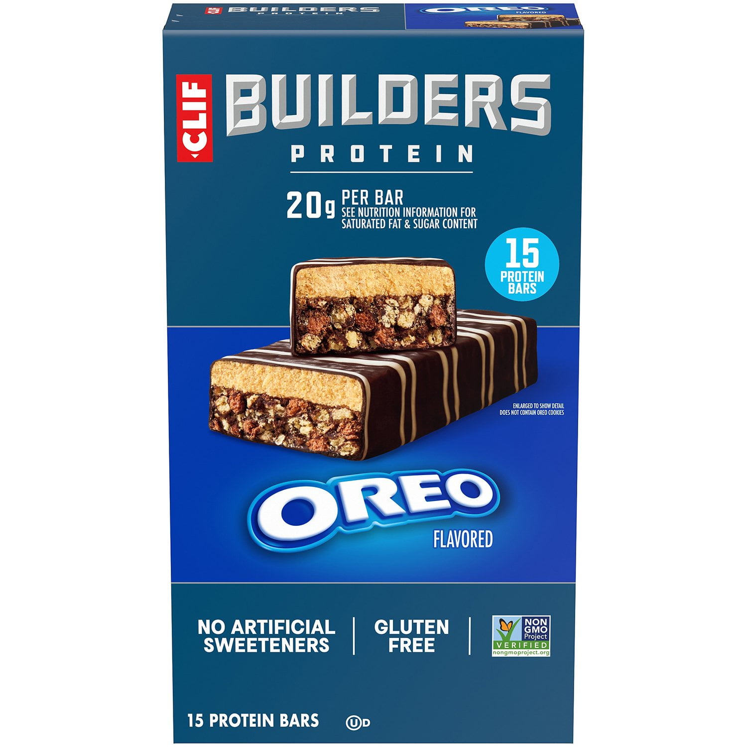 CLIF BUILDERS Protein Bars OREO-Flavored, 2.4 oz., 15 pk. - Samsclub.com