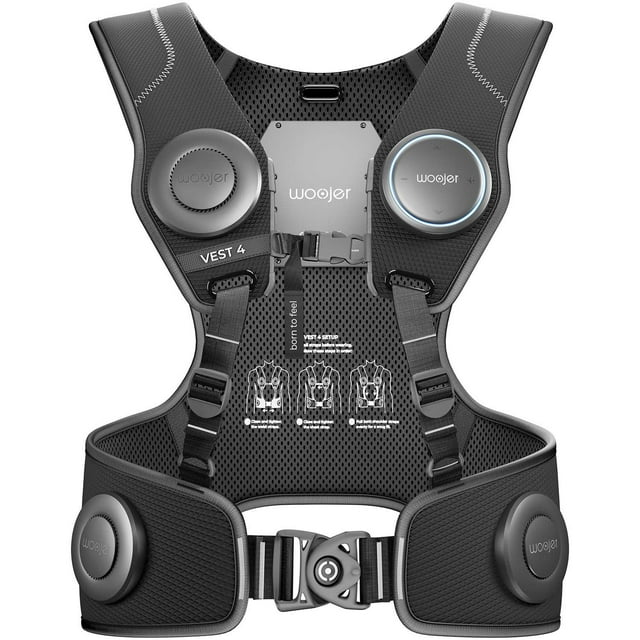 Woojer Vest 4 High-Fidelity Haptics - for VR, Games, Music, Movies, and ...