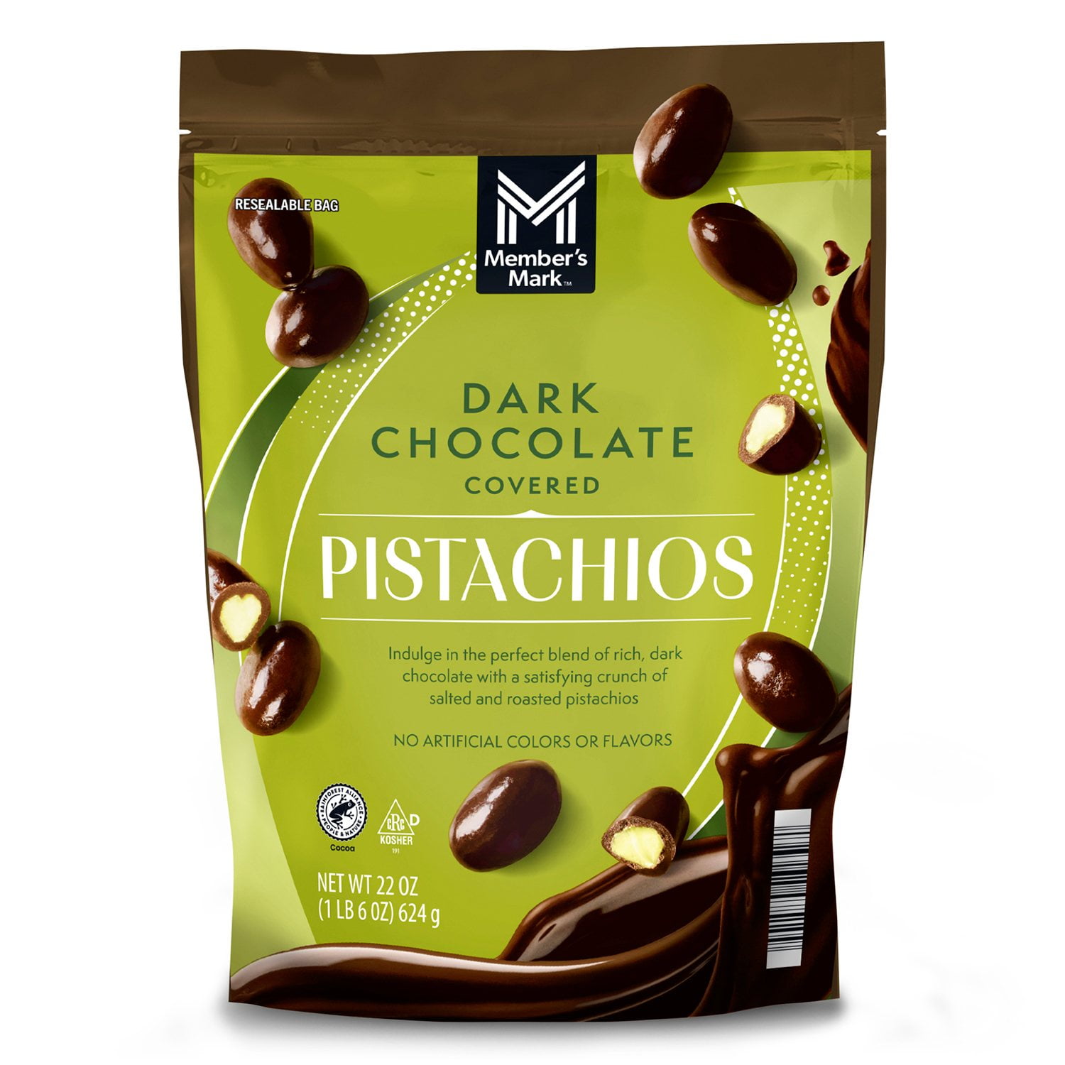 Members Mark Dark Chocolate Covered Roasted Pistachios, 22 oz. - Samsclub.com