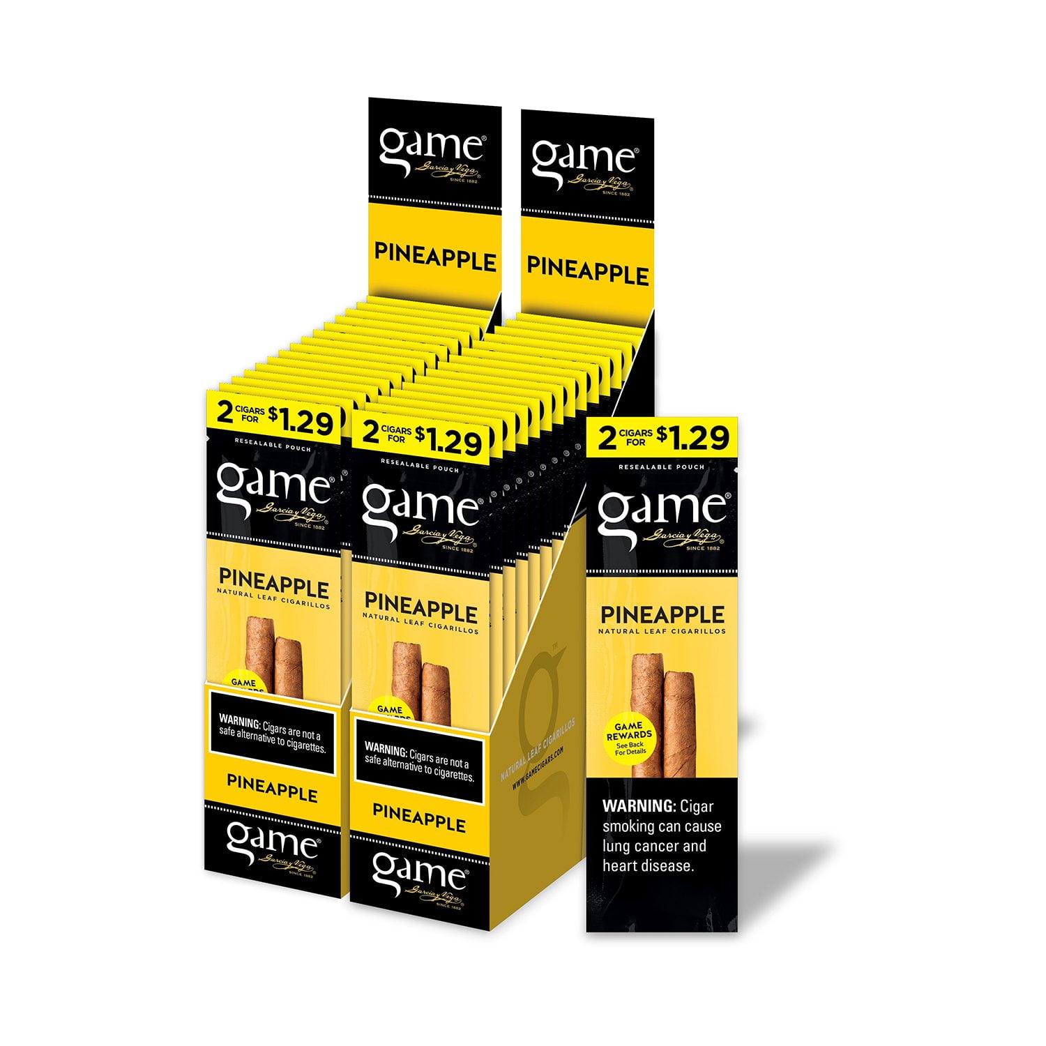 Game Pineapple Cigars, Pre-Priced 2 for $1.29, 2 ct., 30 pk. - Samsclub.com