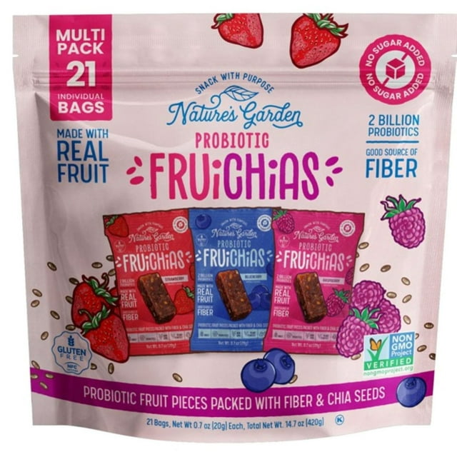 Nature's Garden Probiotic FruiChia Variety Pack Snacks, 0.7 oz., 21 pk ...