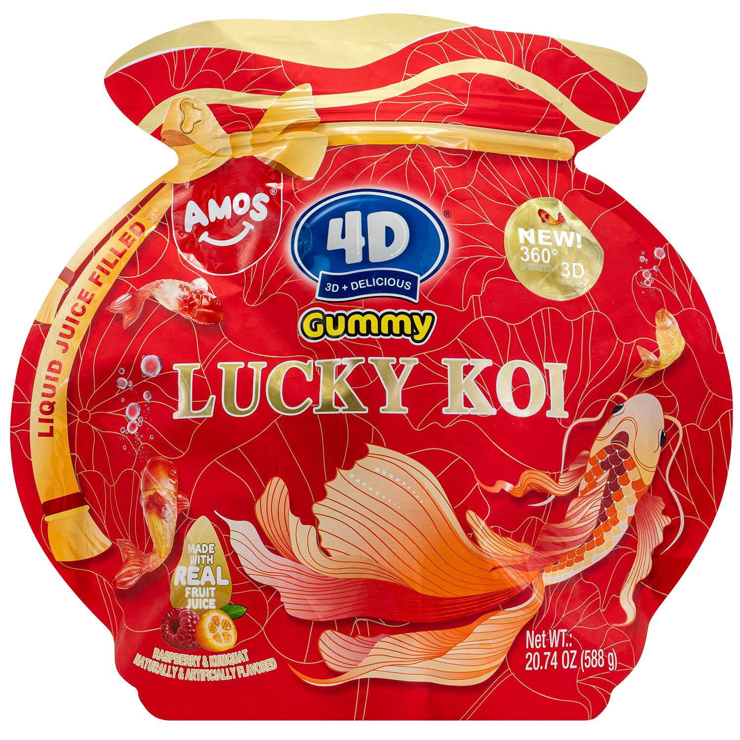 Amos, 4D Gummy Lucky Koi Fish Chewy Candies, 20.74 oz. - Samsclub.com