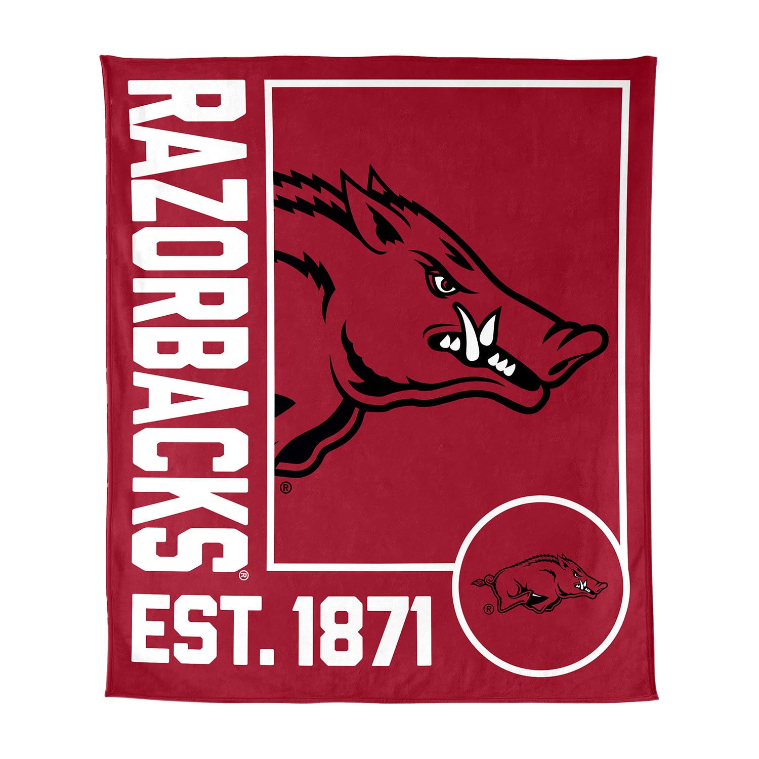 Logo Brands Arkansas Razorbacks 60"x70" Super Plush Blanket - Samsclub.com