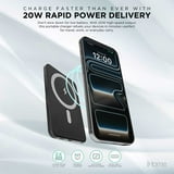 iHome 5000mAh Magnetic Power Bank with 6Ft USB-C Cable, MagSafe ...