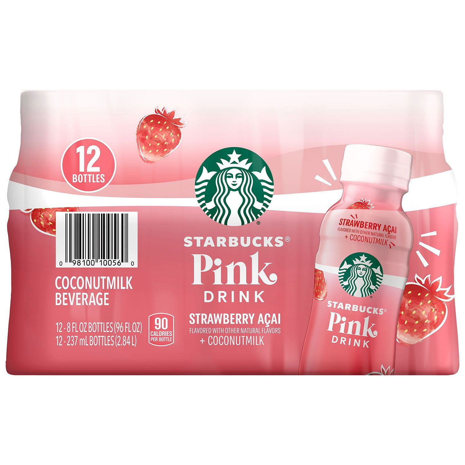 Starbucks Strawberry Acai Pink Drink 8 fl. oz., 12 pk. - Samsclub.com