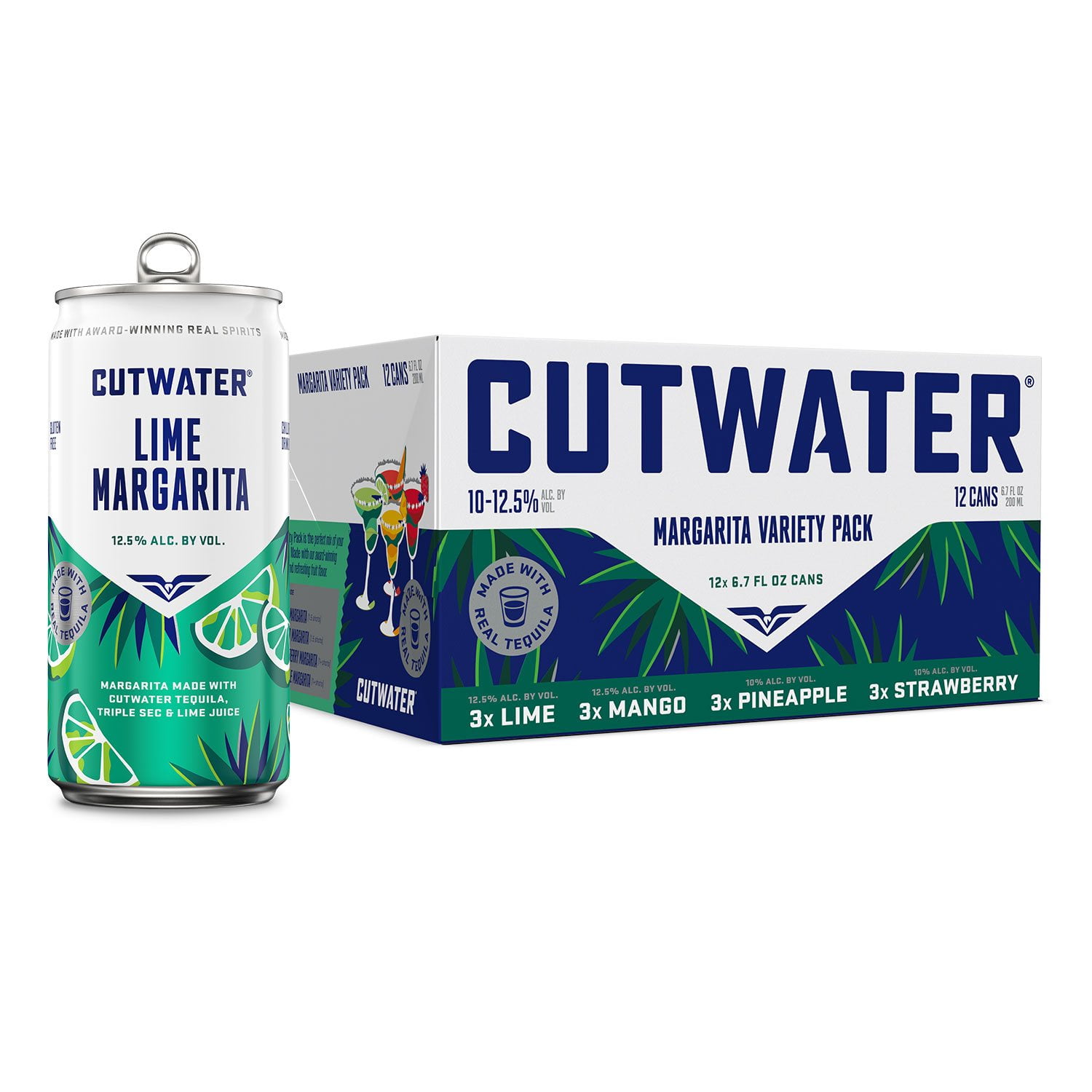 Cutwater Margarita Variety Pack, 6.7 fl. oz. can, 12 pk. - Samsclub.com