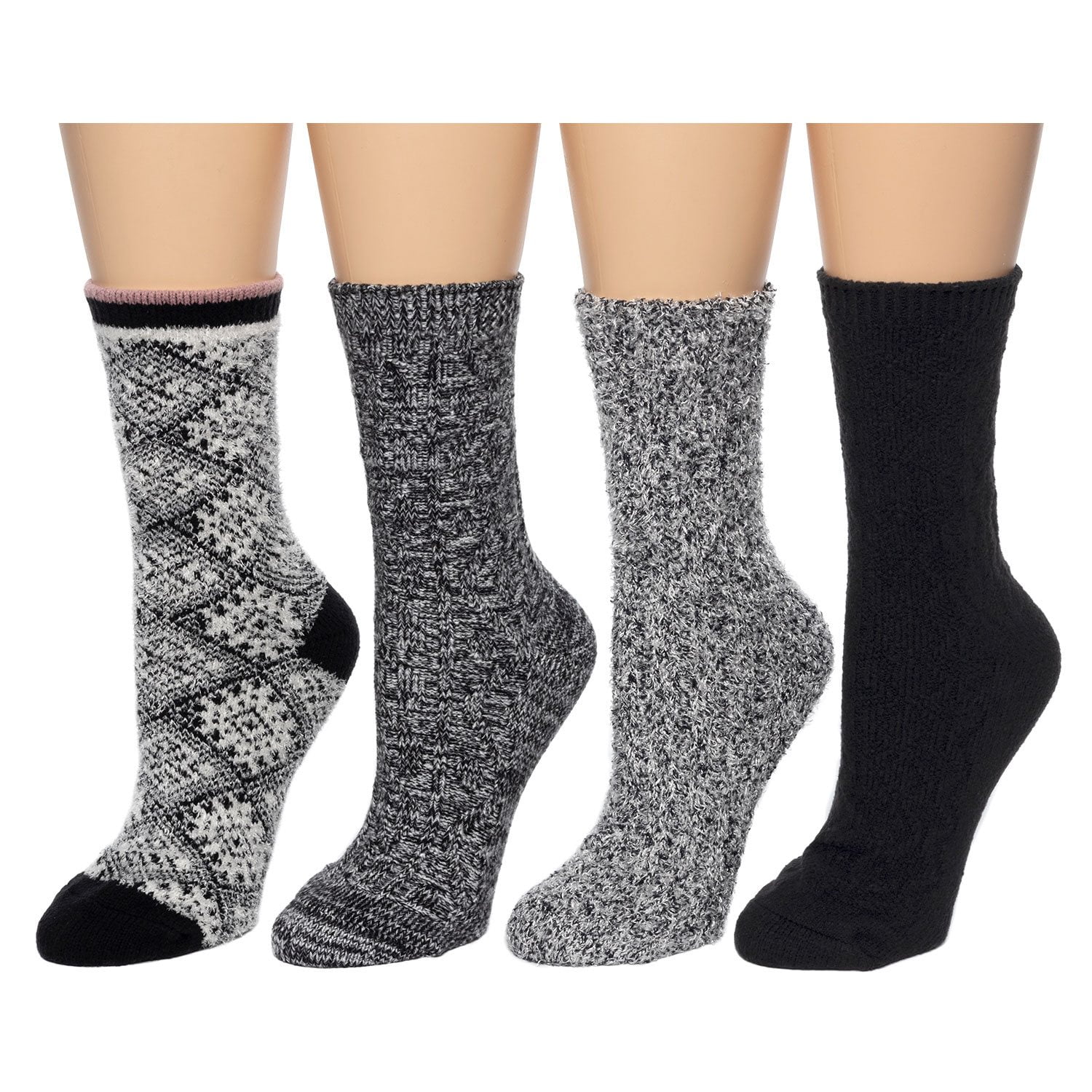 Cuddl Duds Women's 4-Pack Cozy Boot Sock - Samsclub.com