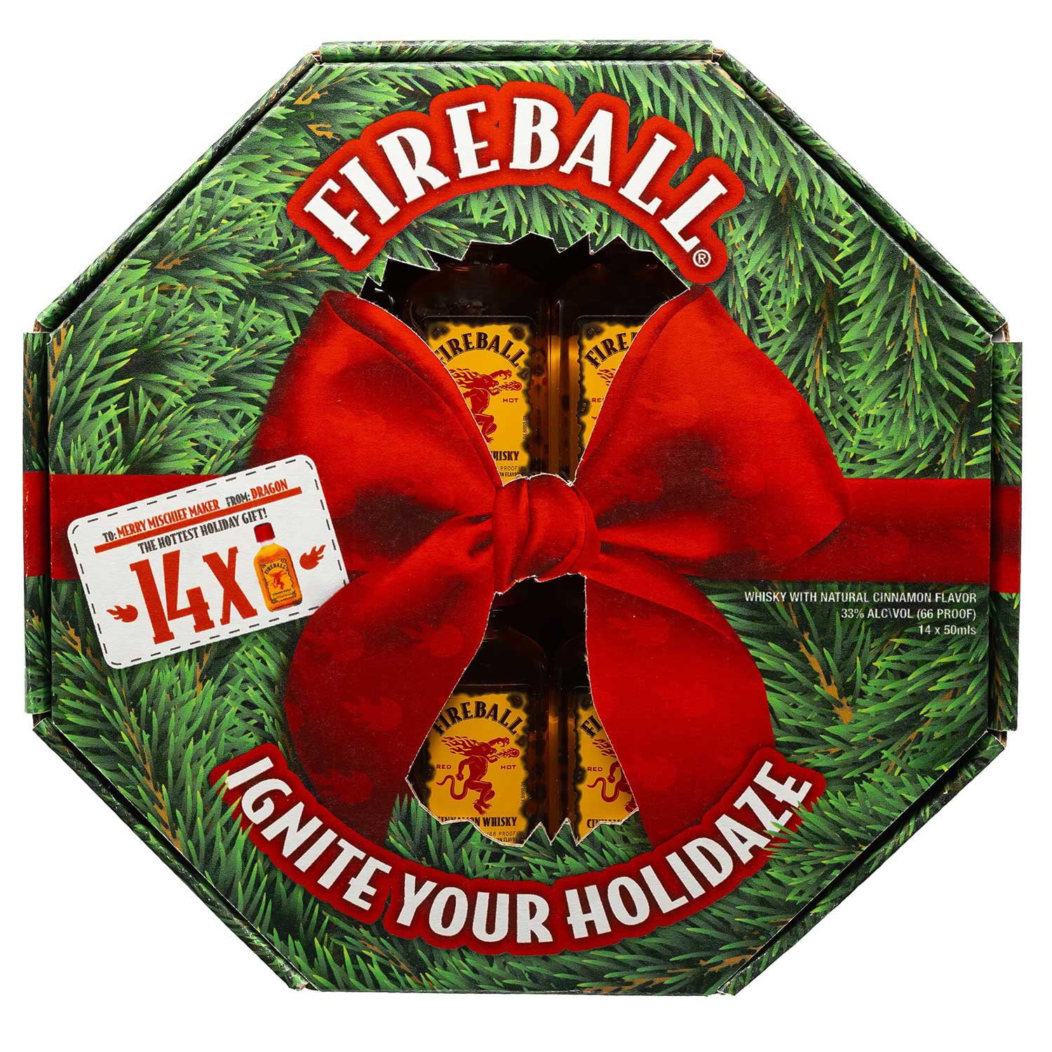 Fireball Holiday Wreath Whisky, 50 ml, 14 pk. - Samsclub.com