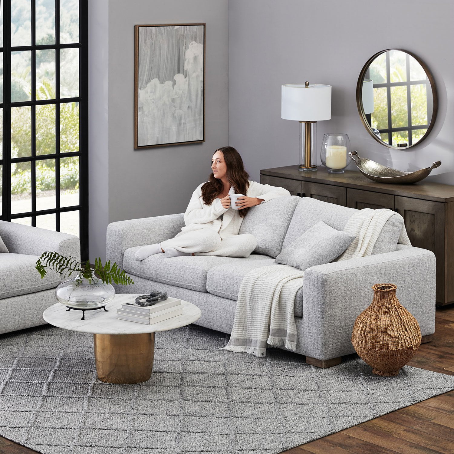 Member’s Mark Fabric Performance Track Arm Sofa - Samsclub.com