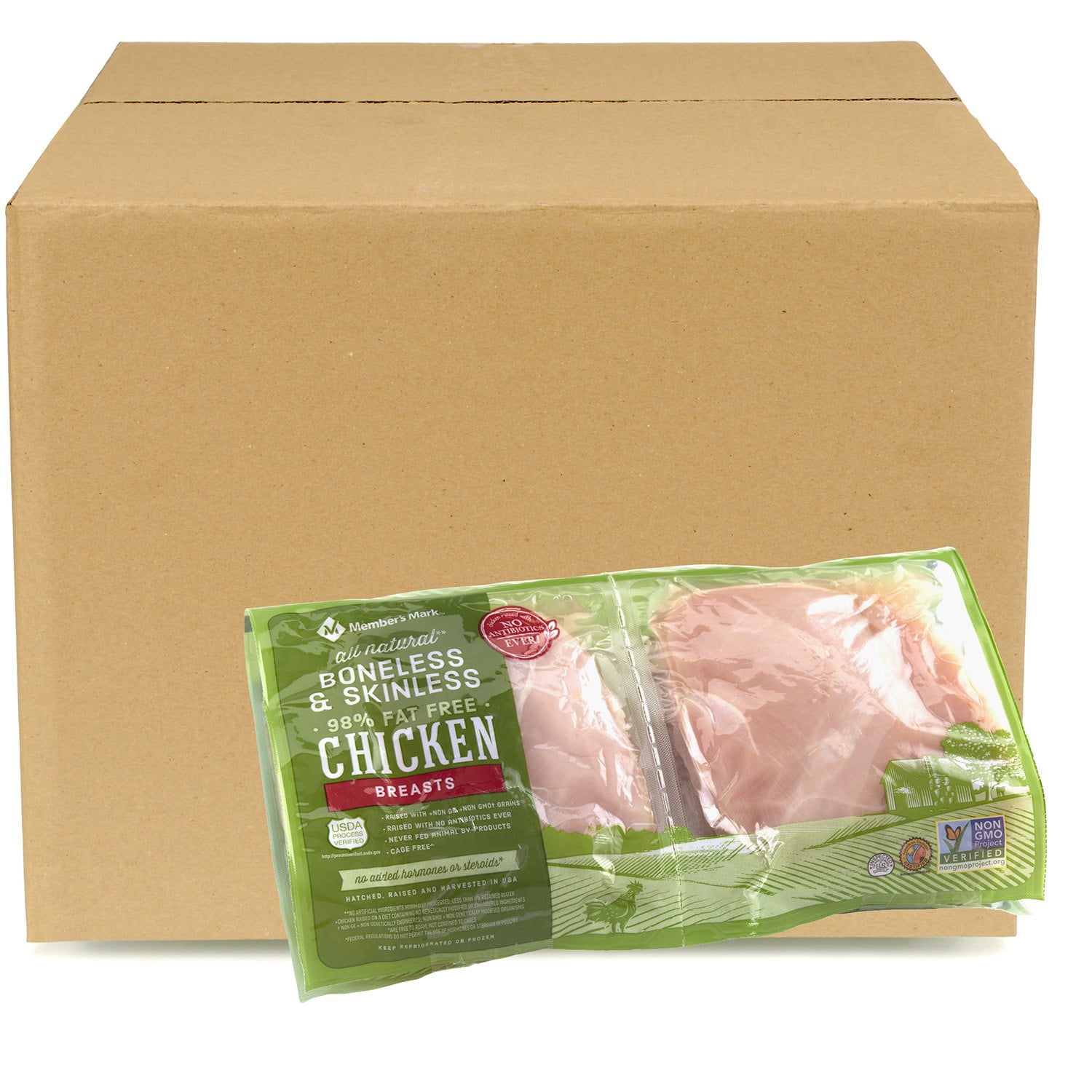 Member's Mark Boneless Skinless Chicken Breast, Bulk Wholesale Case ...