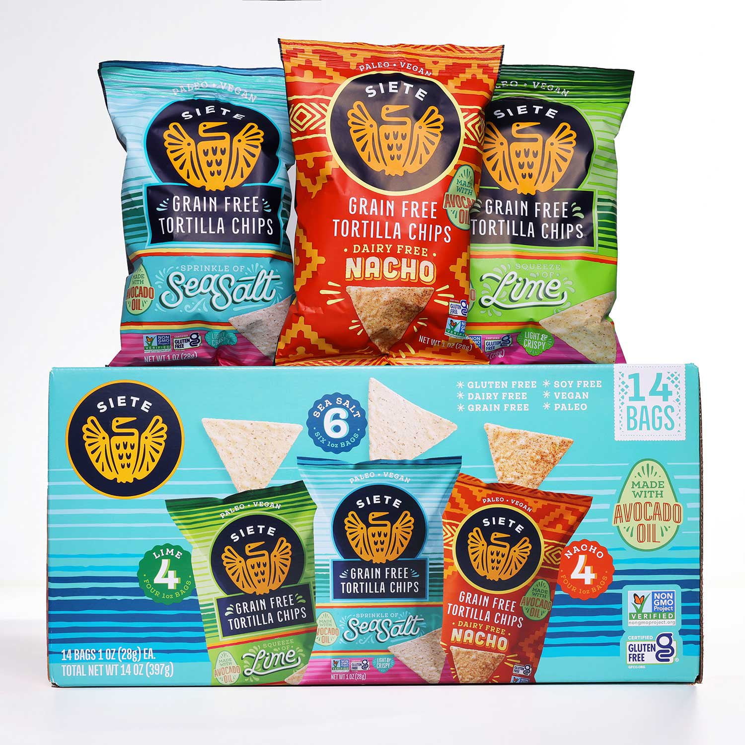 Siete Grain Free Tortilla Chip Variety Pack, 14 pk. - Samsclub.com