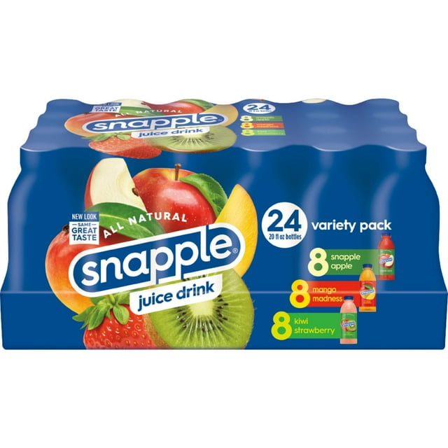 Snapple Juice Drink Variety Pack 20 fl. oz. bottles, 24 pk. - Samsclub.com