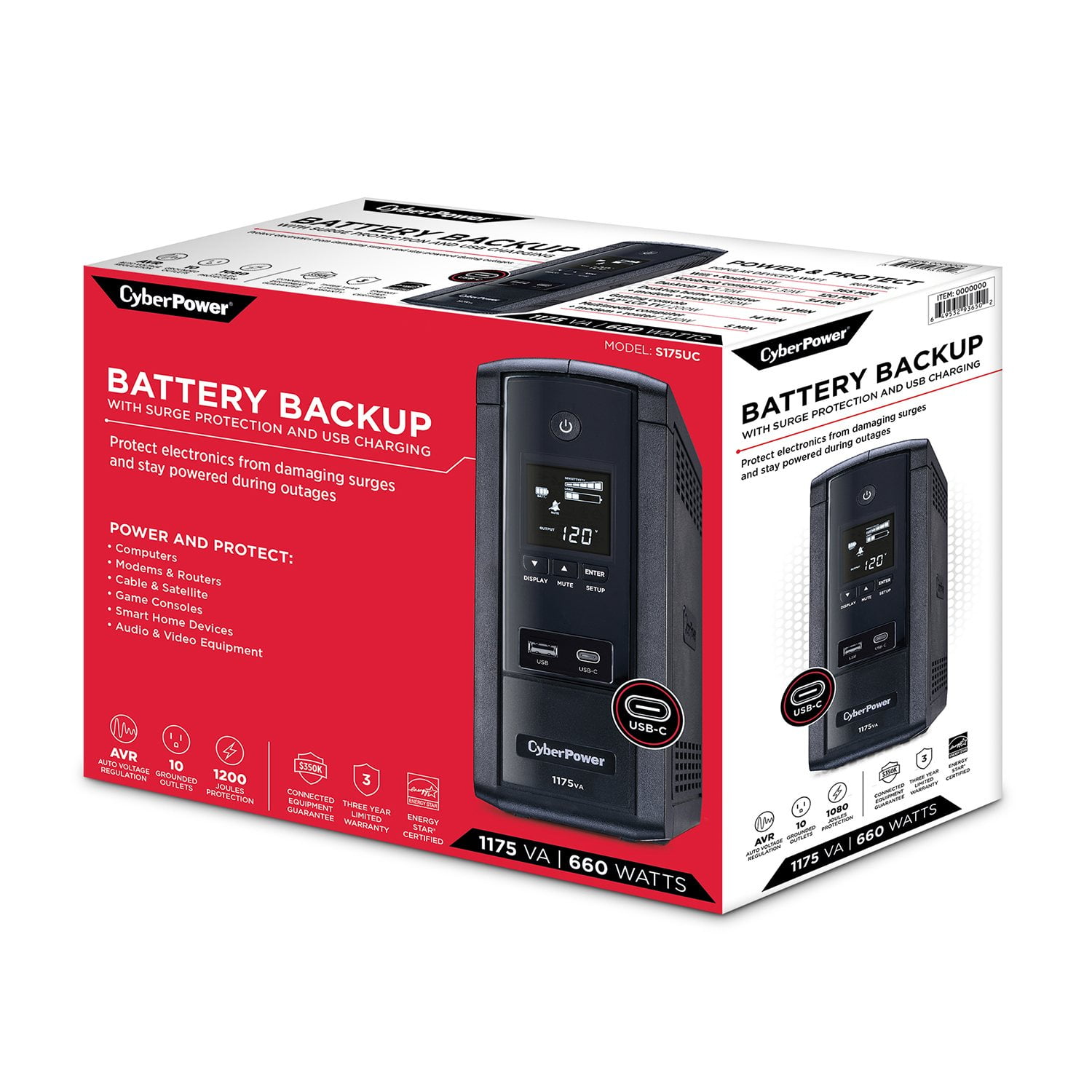 CyberPower Battery Backup w/ Surge Protection - Samsclub.com