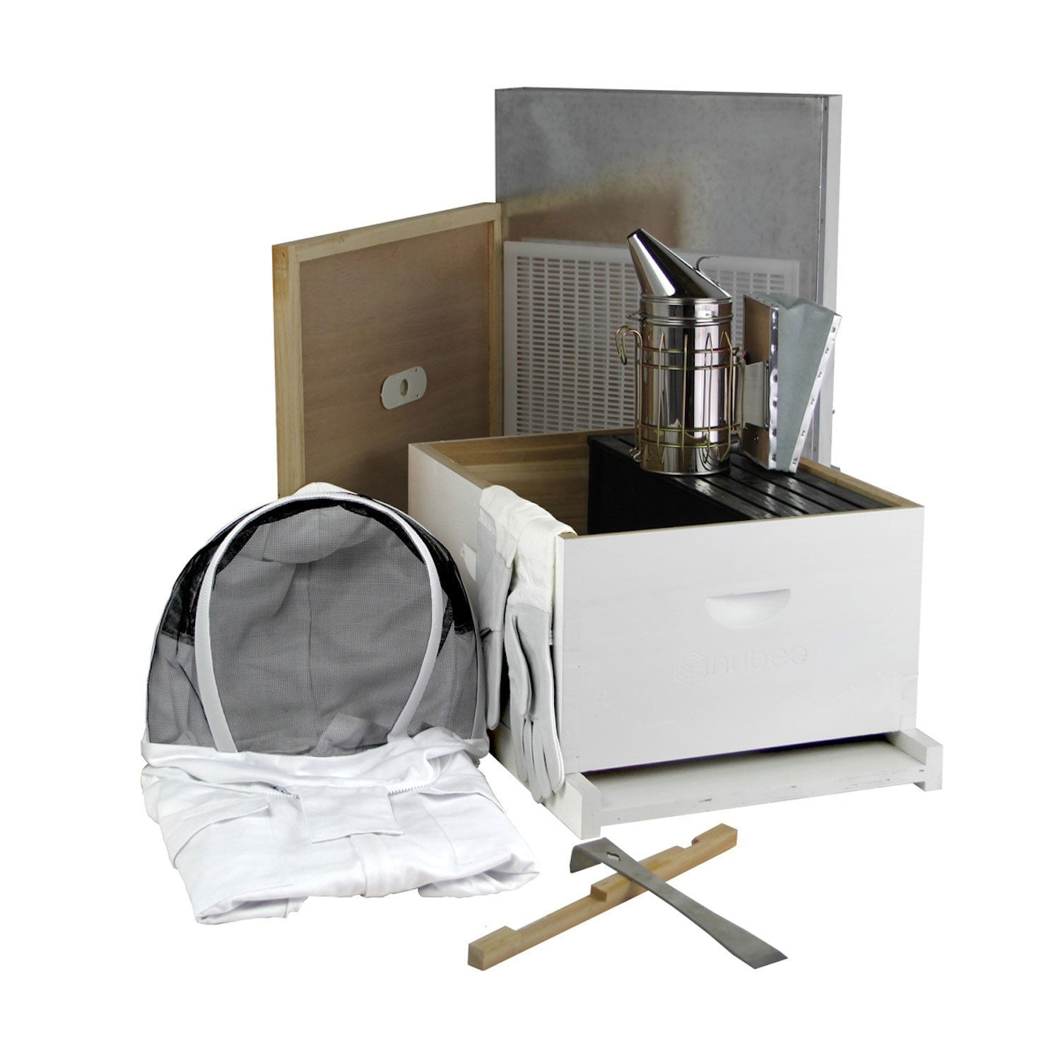 NuBee Painted 10-Frame Beehive Starter Kit - Samsclub.com