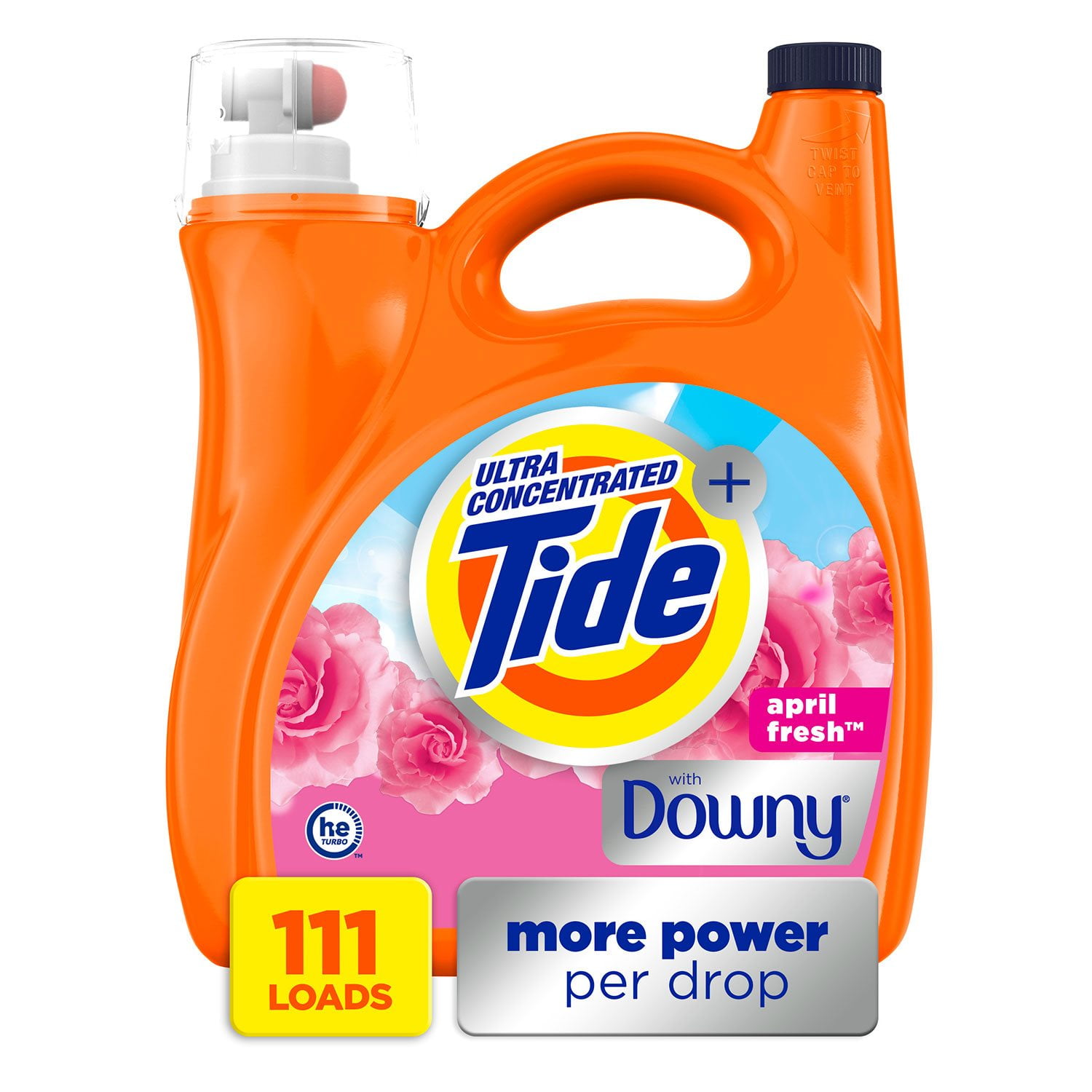 Tide + Downy Liquid Laundry Detergent, April Fresh, 111 loads, 141 fl ...