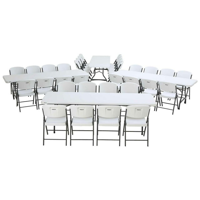 Lifetime 8' Tables and Chairs Combo (32 Count) - Samsclub.com