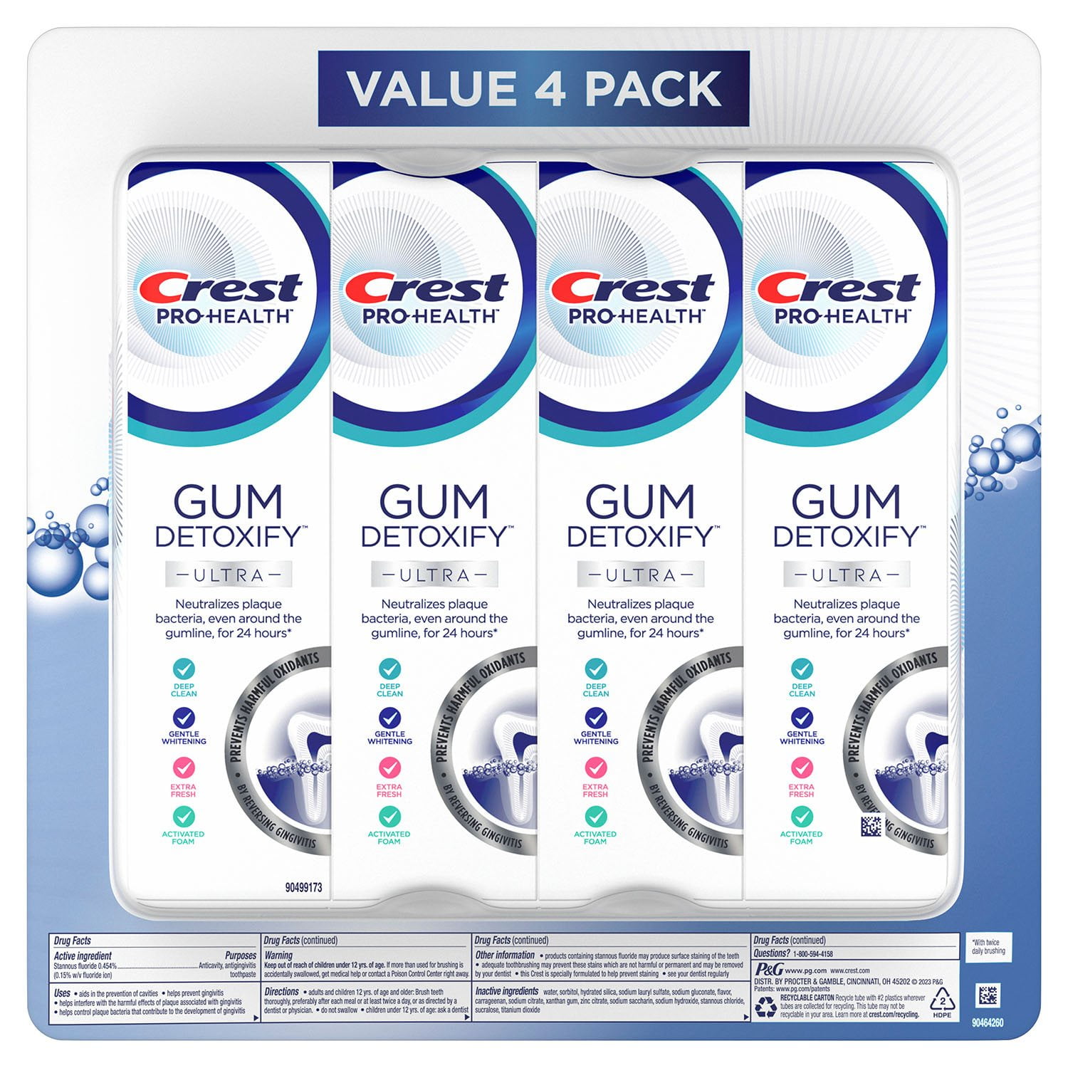 Crest Gum Detoxify Ultra Toothpaste, 4.7 oz., 4 pk. - Samsclub.com