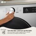 LG 7.4 cu. ft. Ultra Large Capacity Electric Dryer with AI Sensor Dry ...