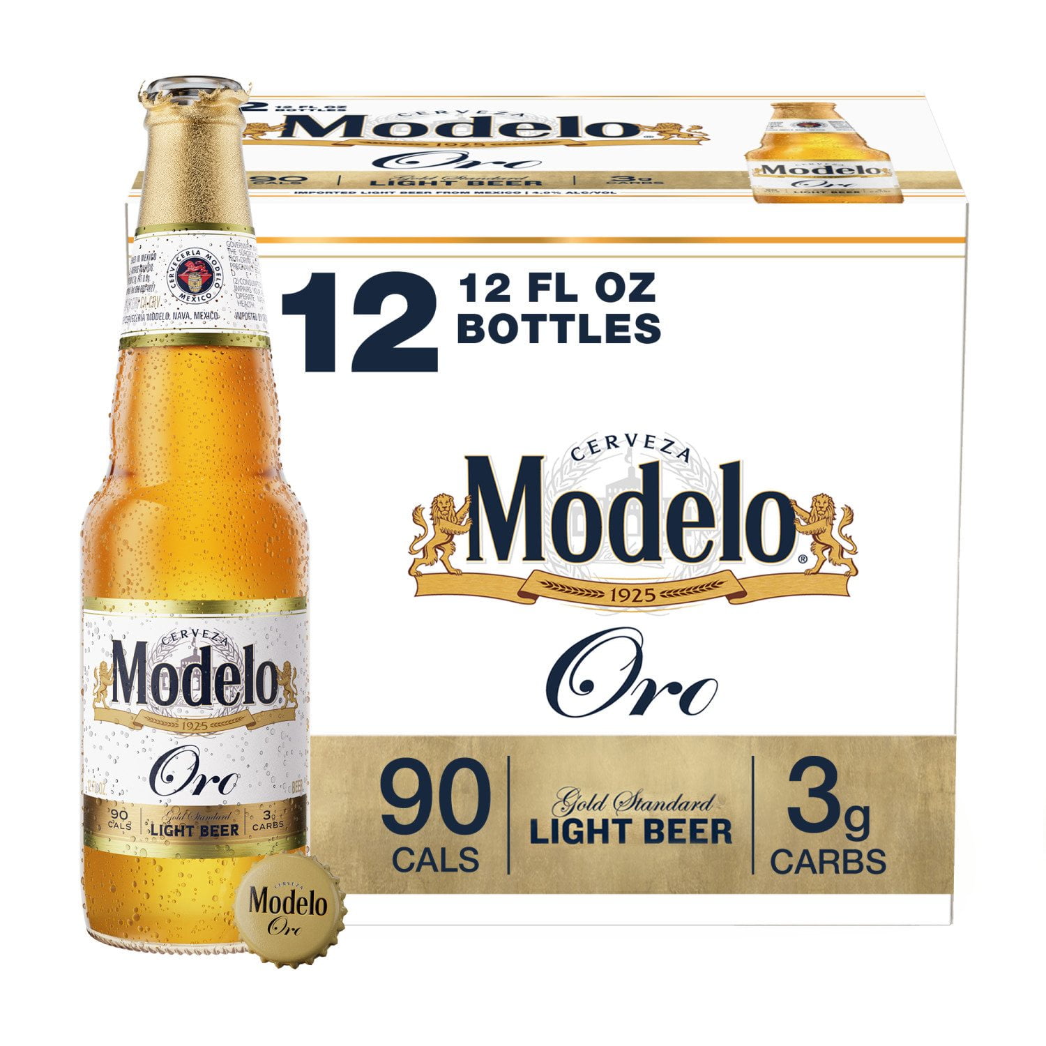 Modelo Oro Mexican Light Lager Beer, 12 fl. oz. bottle, 12 pk ...