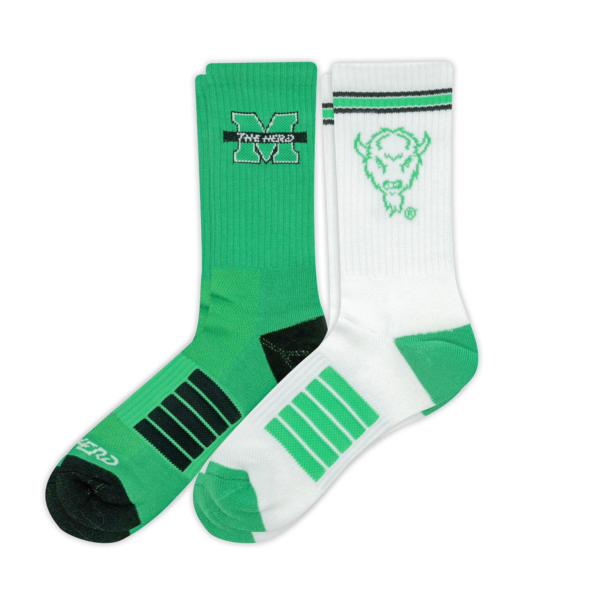Marshall Herd Adult 2-Pack Crew Socks - Samsclub.com