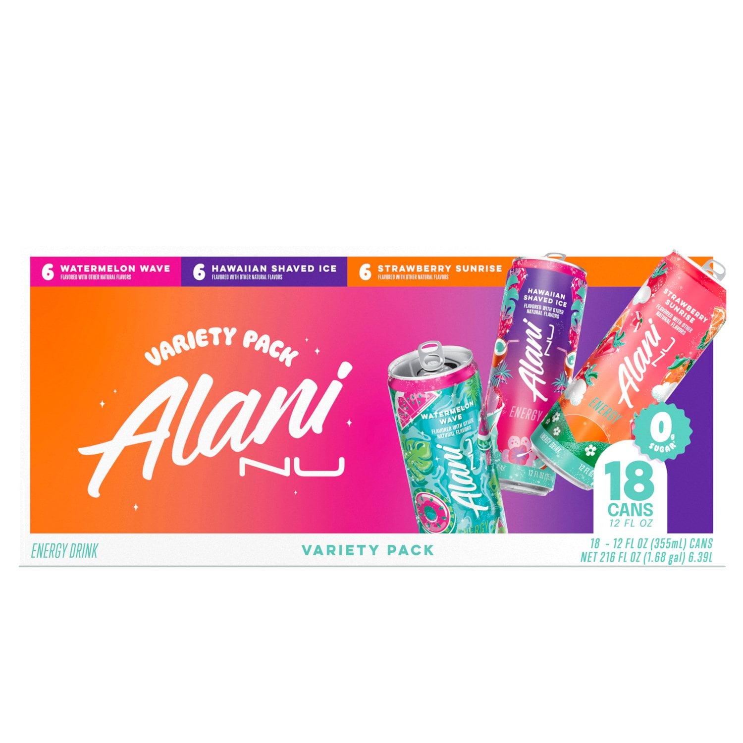 Alani Nu Energy Summer Variety Pack 12 fl. oz., 18 pk. - Samsclub.com