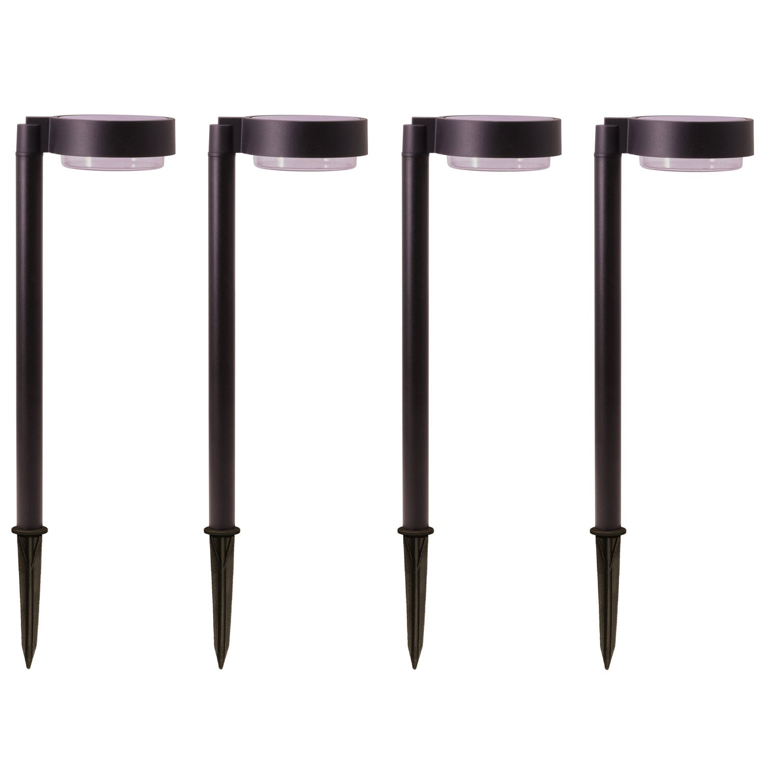 Member's Mark 4-Piece LED Solar Pathway Downlights, Oil-Rubbed Bronze ...