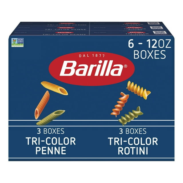 Barilla Tri-Color Pasta, Variety Pack, 12 oz., 6 pk. - Samsclub.com