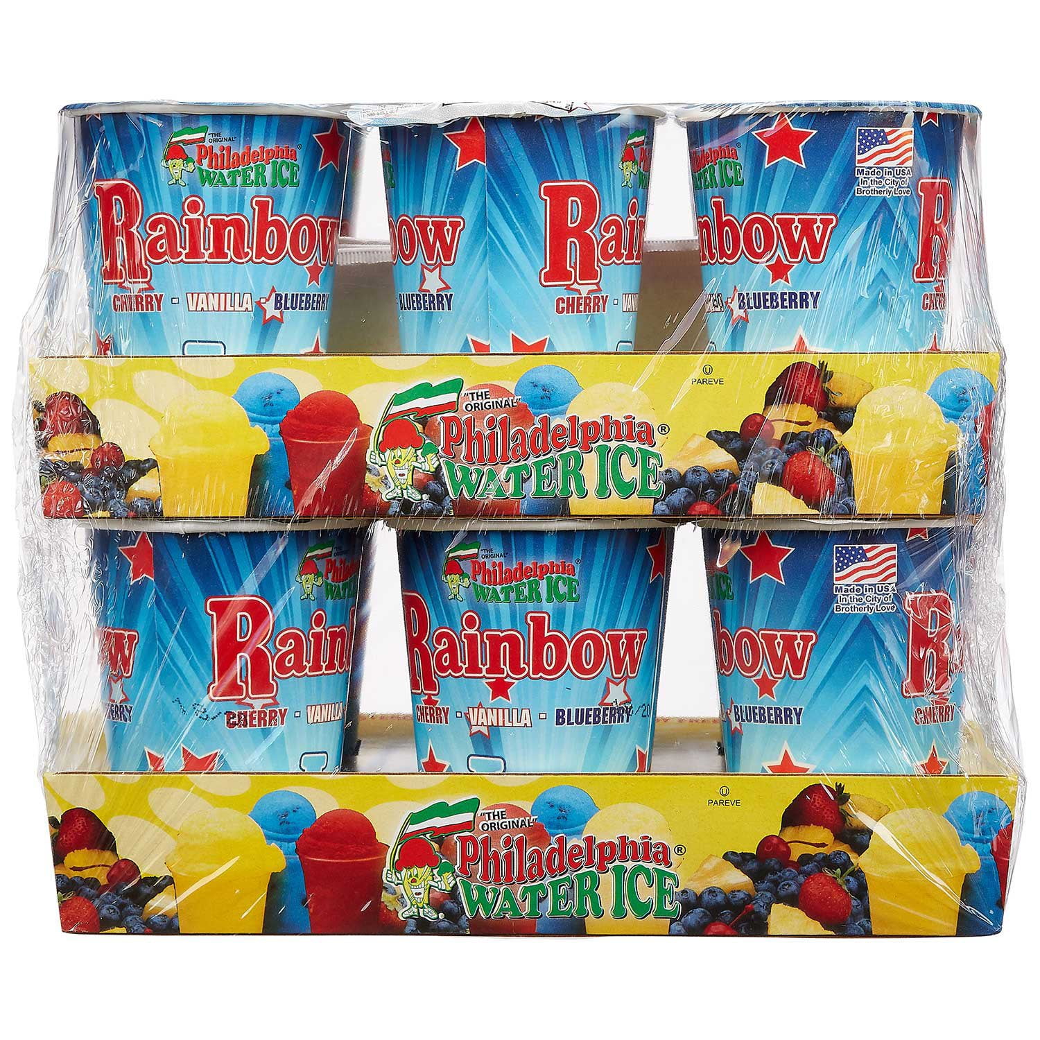 Philadelphia Water Ice Cups, Rainbow (8 fl. oz. ea., 12 ct.) - Samsclub.com