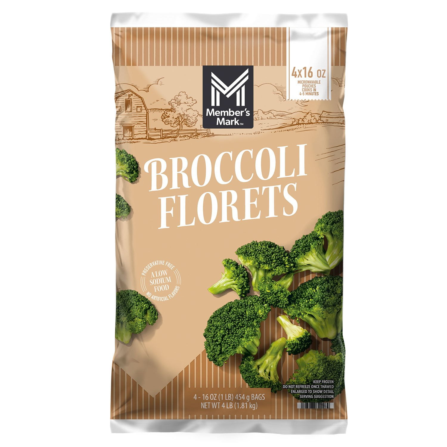 Member's Mark Steamable Broccoli Florets 1 lb., 4 pk. - Samsclub.com