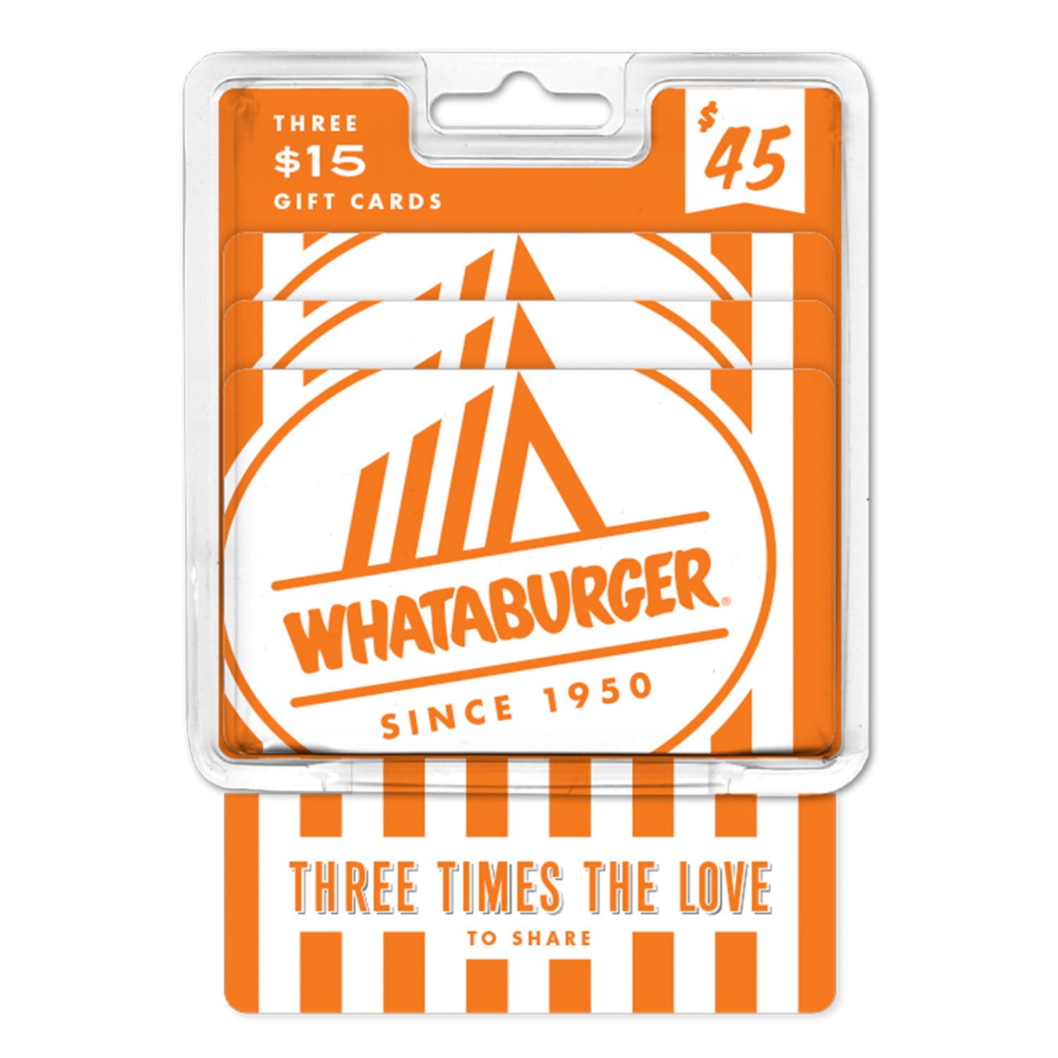 Whataburger $45 Gift Card Multi-Pack, 3 x $15 - Samsclub.com