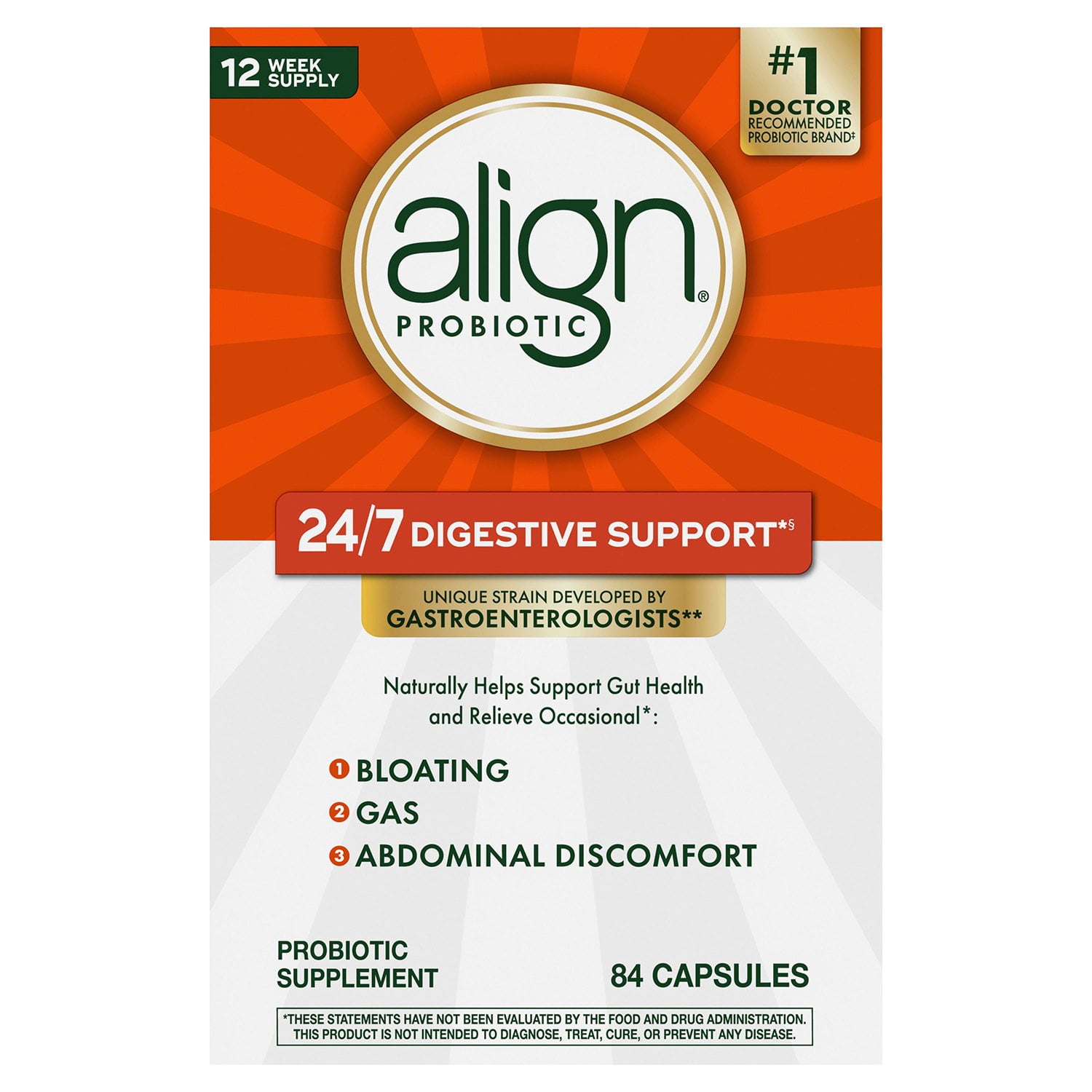 Align Probiotic Digestive Health Supplement Capsules, 84 ct. - Samsclub.com