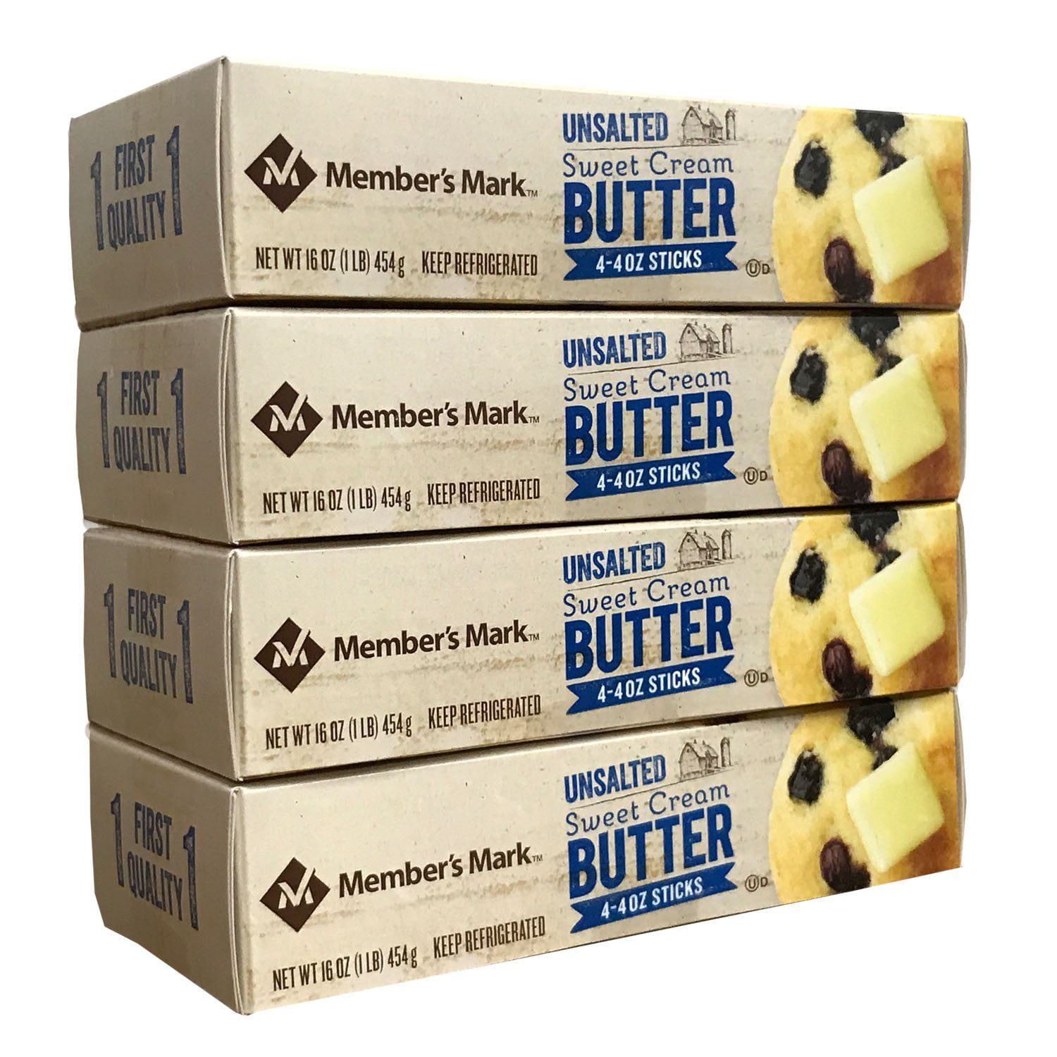 Member's Mark Unsalted Sweet Cream Butter Sticks 16 ct. - Samsclub.com