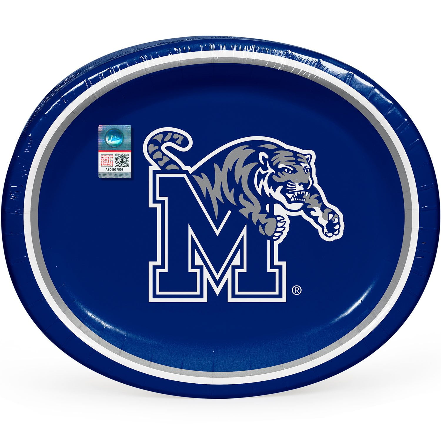 NCAA Oval Paper Plates, 10" x 12", 50 ct., Choose Team - Samsclub.com
