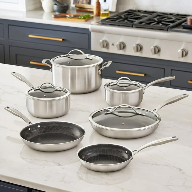 Member's Mark 10-Piece Hybrid Ceramic Nonstick Cookware Set - Samsclub.com