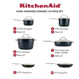 KitchenAid 10-Piece Hard Anodized Ceramic Nonstick Cookware Set ...