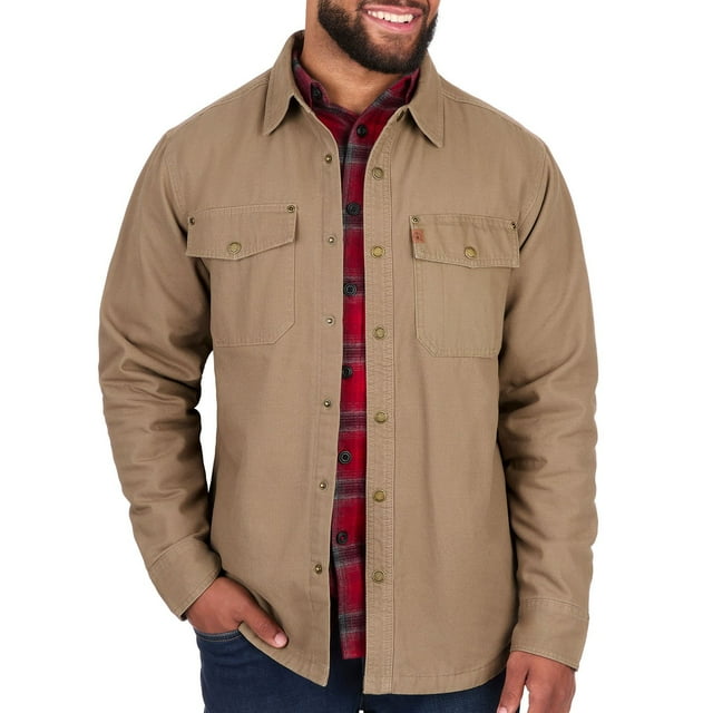 Coleman Men's Fleece Lined Canvas Shirt Jacket - Samsclub.com