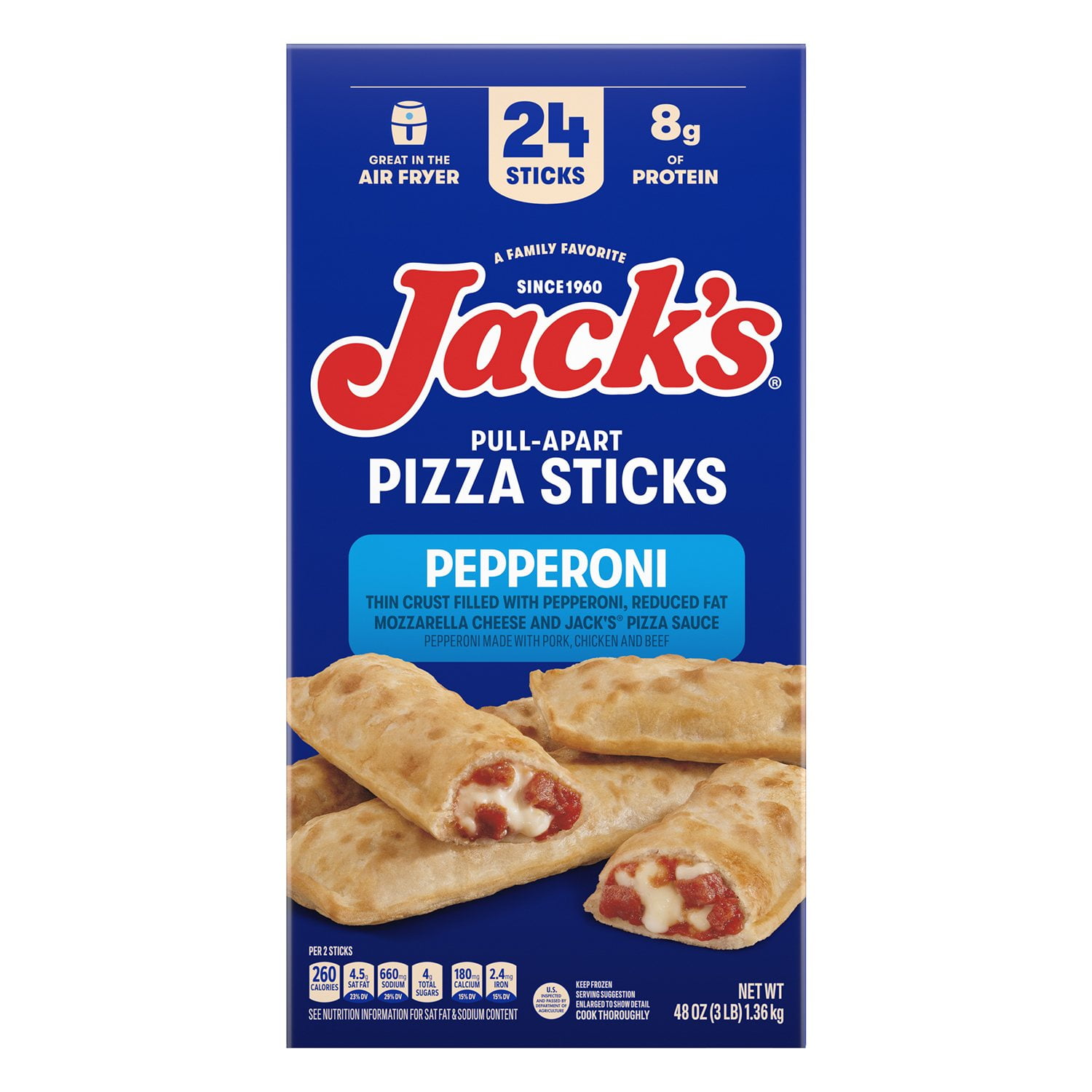Jack's Pizza Sticks Pepperoni, Frozen, 2 oz., 24 ct. - Samsclub.com