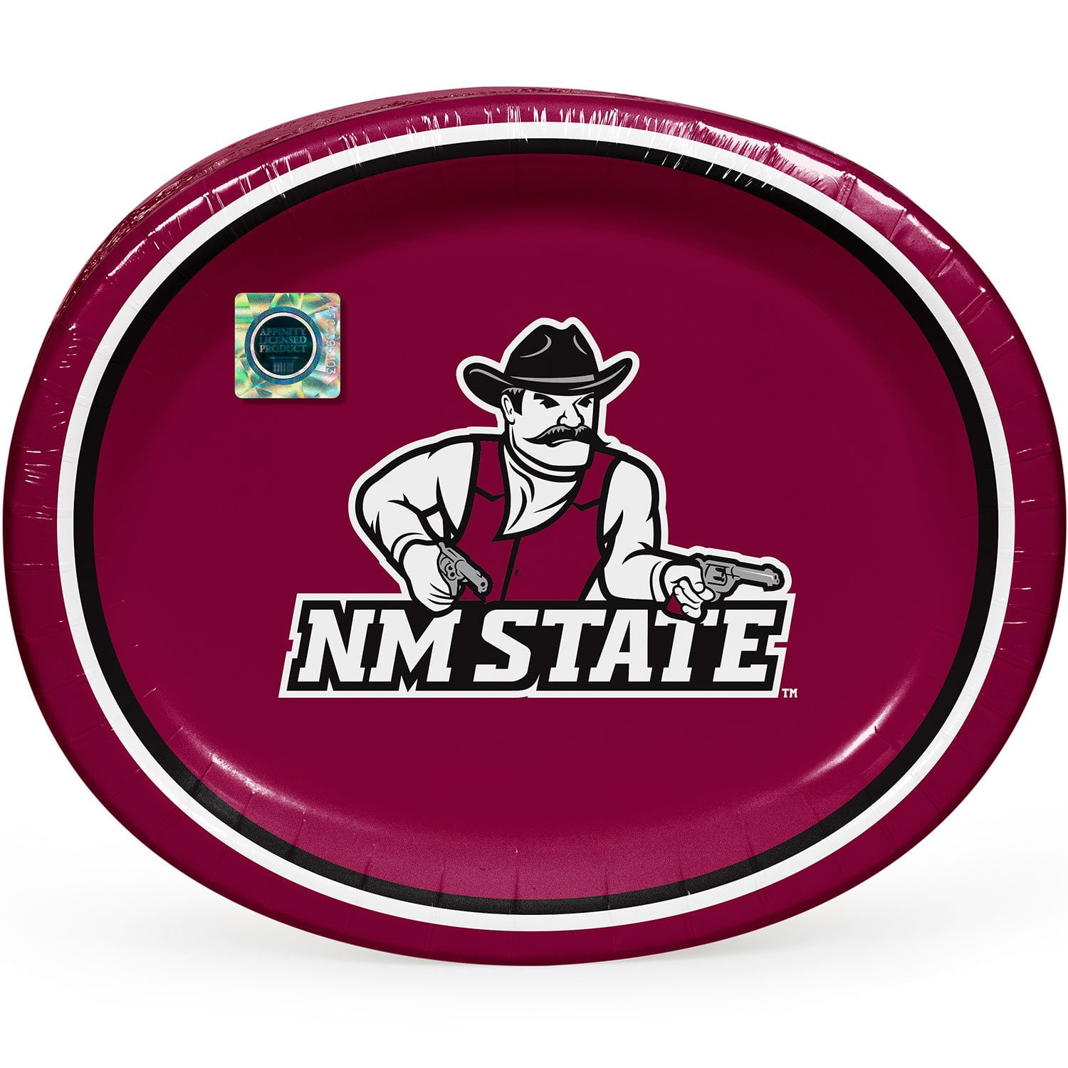 NCAA Oval Paper Plates, 10" x 12", 50 ct., Choose Team - Samsclub.com