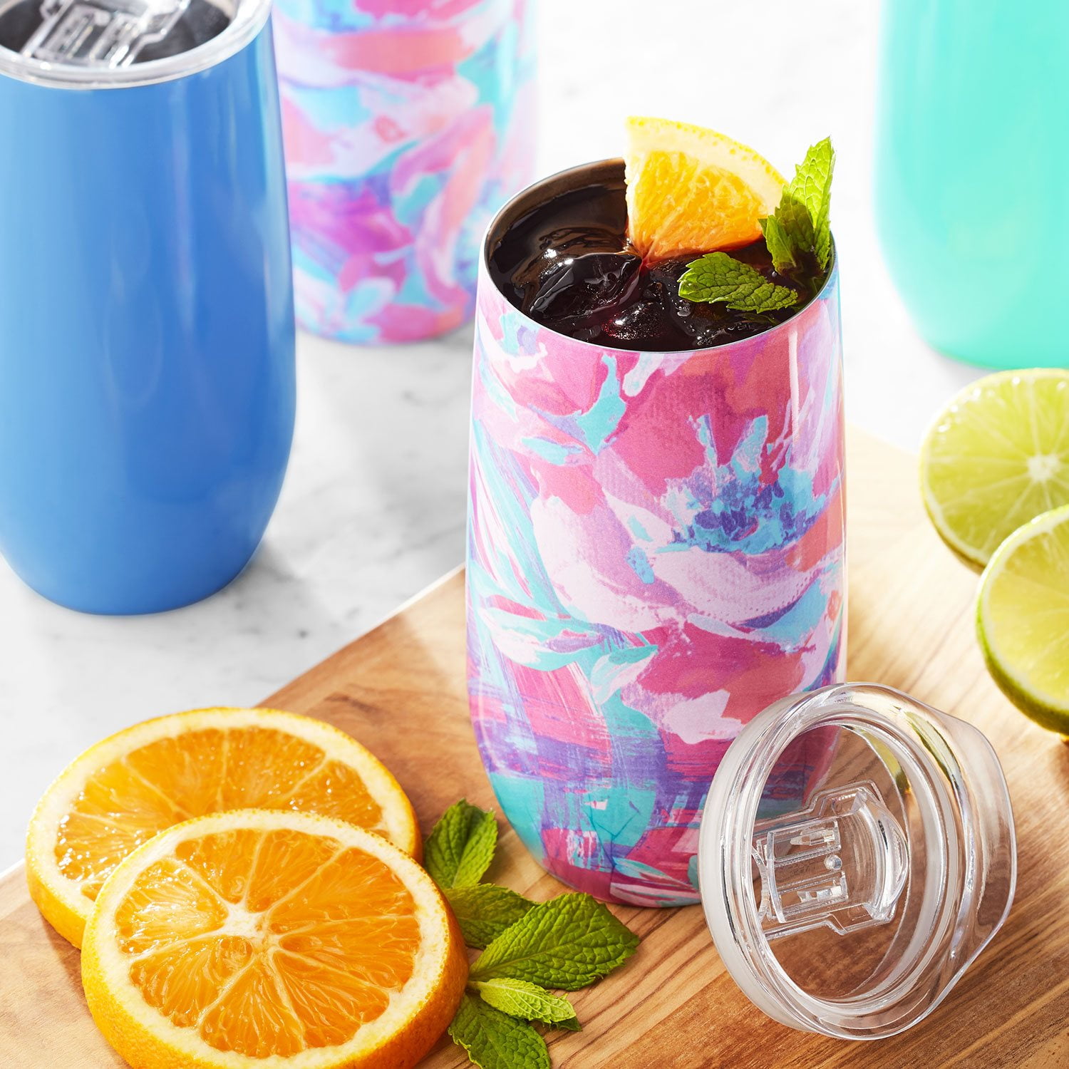 Member's Mark 14-oz. Stainless Steel Insulated Tumblers with Lids, 4 ...