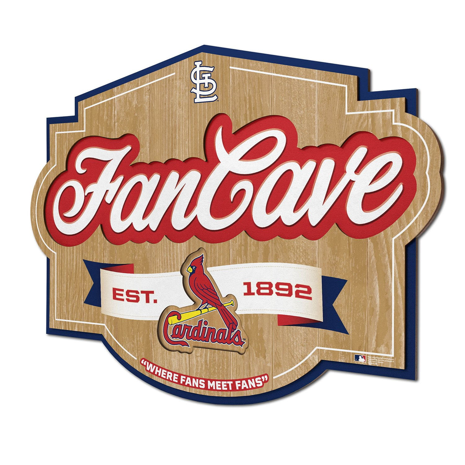 YouTheFan MLB Fan Cave Sign, Assorted Teams - Samsclub.com