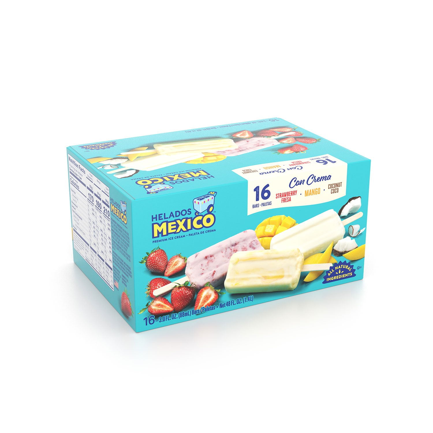 Helados Mexico Ice Cream Bars, Fruit (16 pk.) - Samsclub.com
