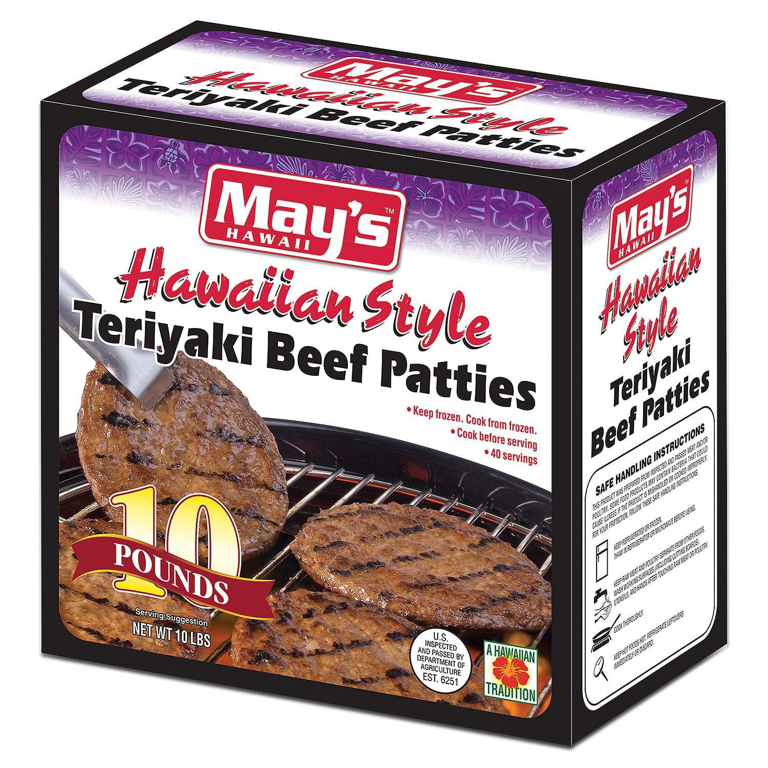 May's Hawaii Teriyaki Beef Patties, 10 lbs. - Samsclub.com