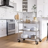 Member's Mark NSF 3-Tier Heavy-Duty Commercial Utility Cart, 34” L x 18 ...