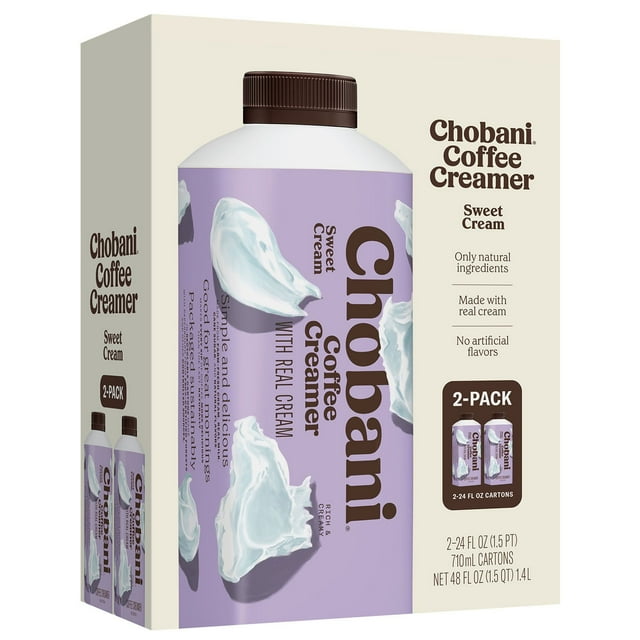Chobani Dairy Coffee Creamer, Sweet Cream 24 oz., 2 pk. - Samsclub.com