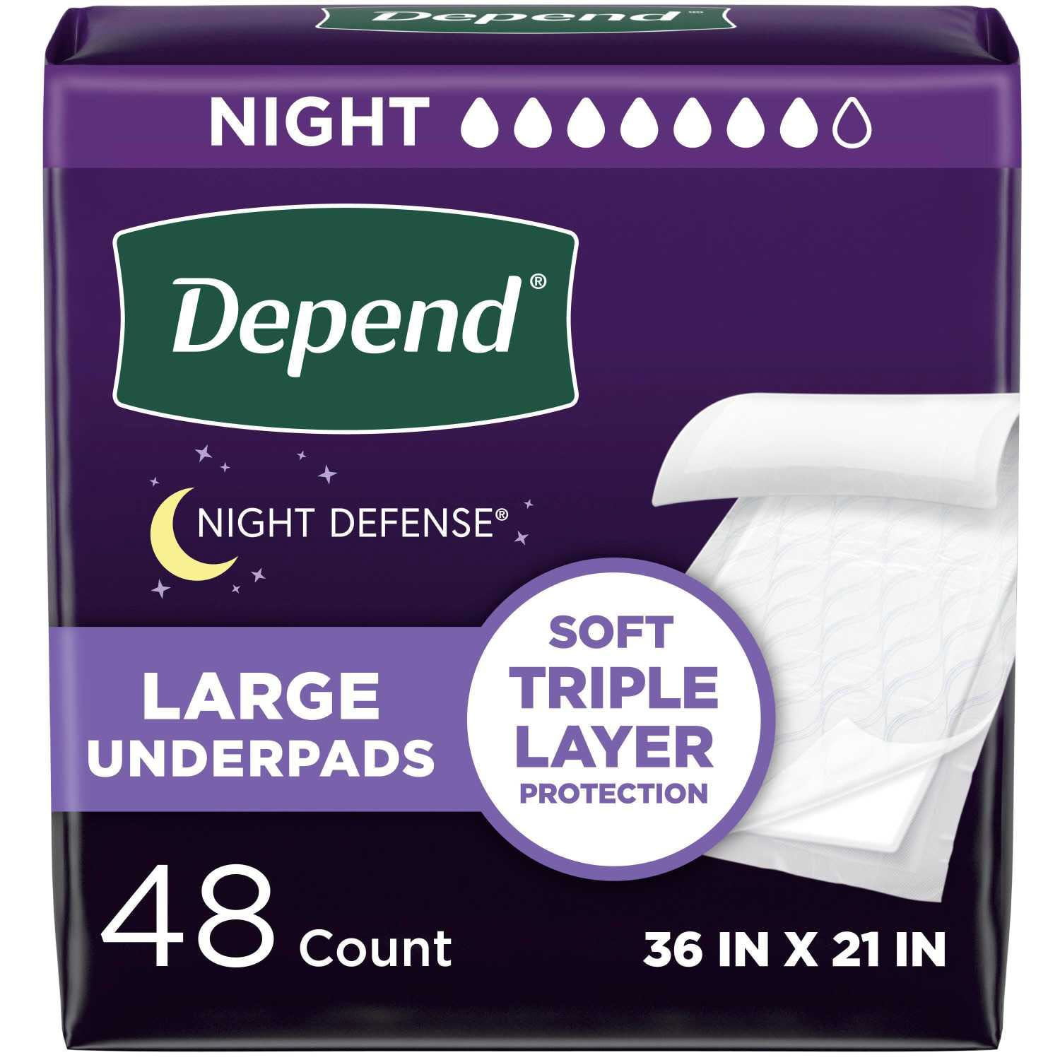 Depend Underpads Disposable Incontinence Bed Pads, 48 ct. - Samsclub.com