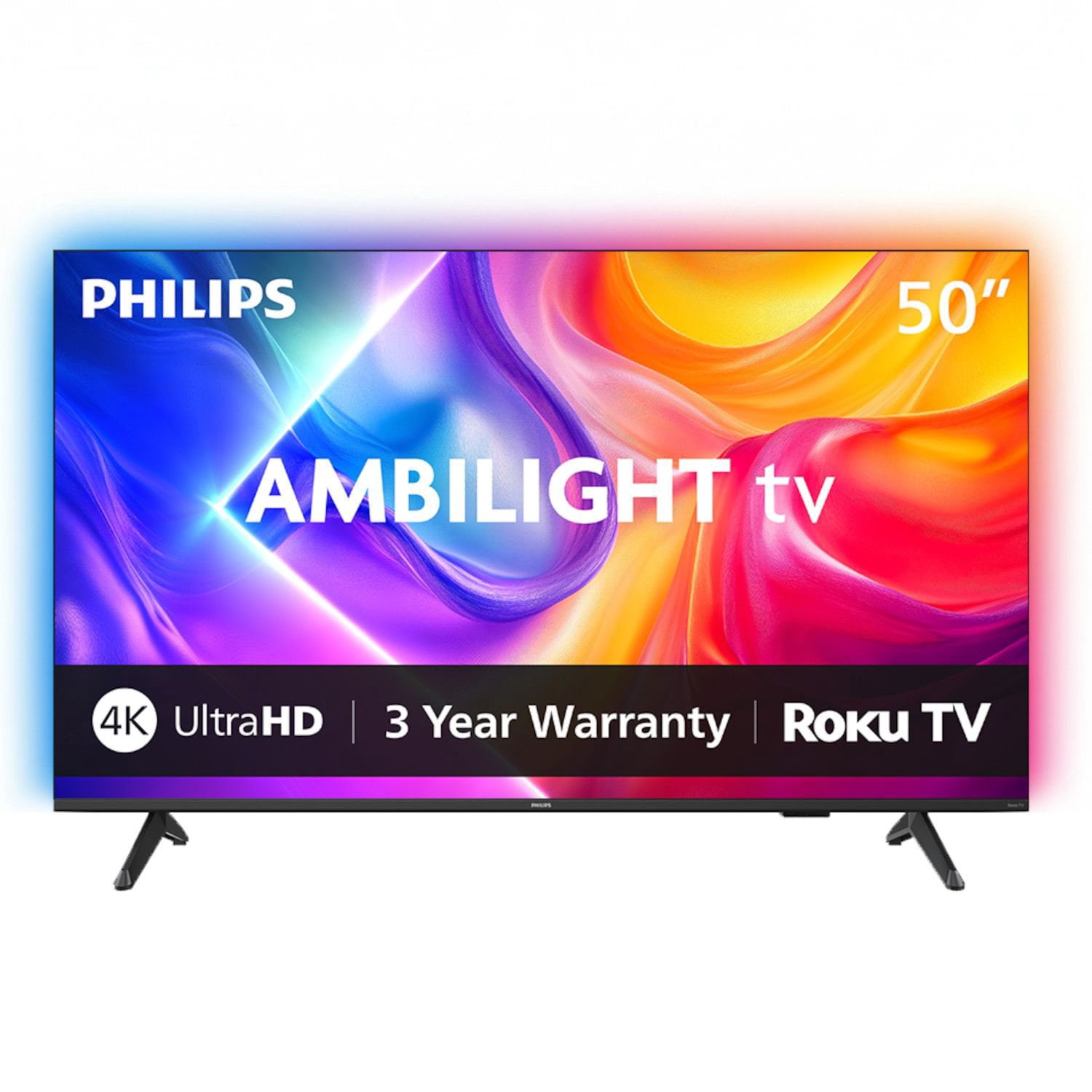 Philips 50" Class 7875 Series 4K UltraHD Ambilight Roku Smart TV ...