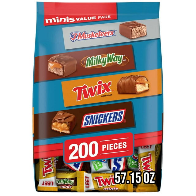 Mars Minis Chocolate Candy Bars Variety Pack, 200 ct. - Samsclub.com